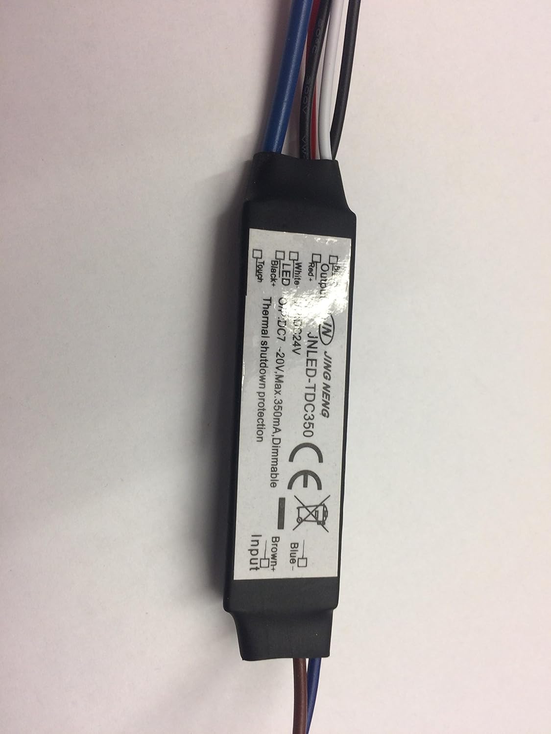 LED Dimmer Modul JingNeng JNLED-TDC350 I: 24V O 7-20V 350mA dimmbar ...