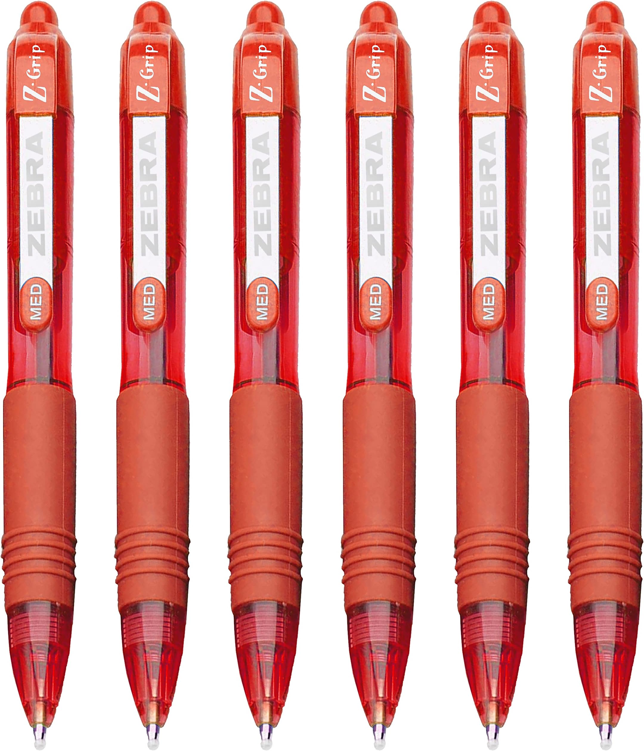 Zebra Z-Grip Smooth Mini Retractable Ballpoint Pens - 1.0mm - Red ...