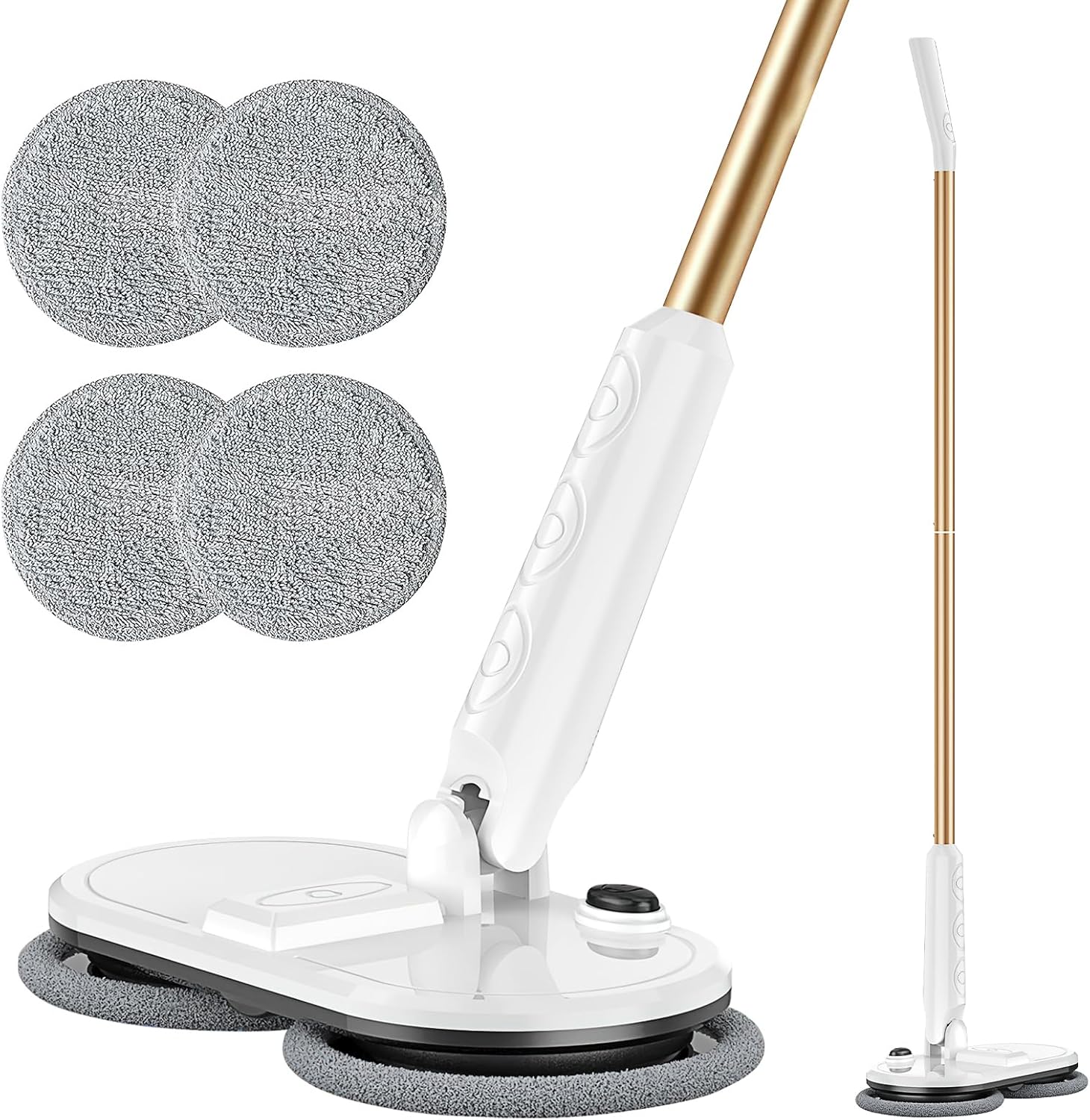 Electric Mop, Cordless Rechargeable Spin Mop, Up to 60 Mins Powerful ...