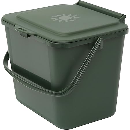 Addis Eco 100% Plastic Everyday Kitchen Food Waste Compost Caddy Bin, 4 ...