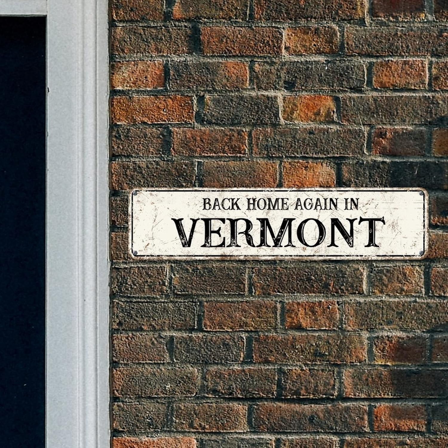 Vermont State Aluminum Sign Back Home Again in Vermont Metal Tin Sign ...