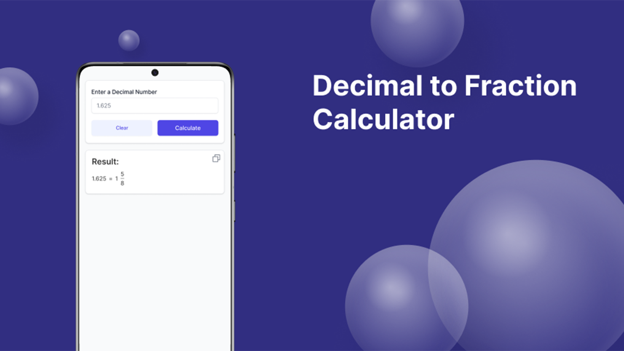 Decimal to Fraction Calculator:Amazon.in:Appstore for Android