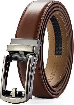 CHAOREN Mens Dress Belt - Ratchet Belt Leather 1 1/4" Comfort Click - Perfect Companion to Mens ...