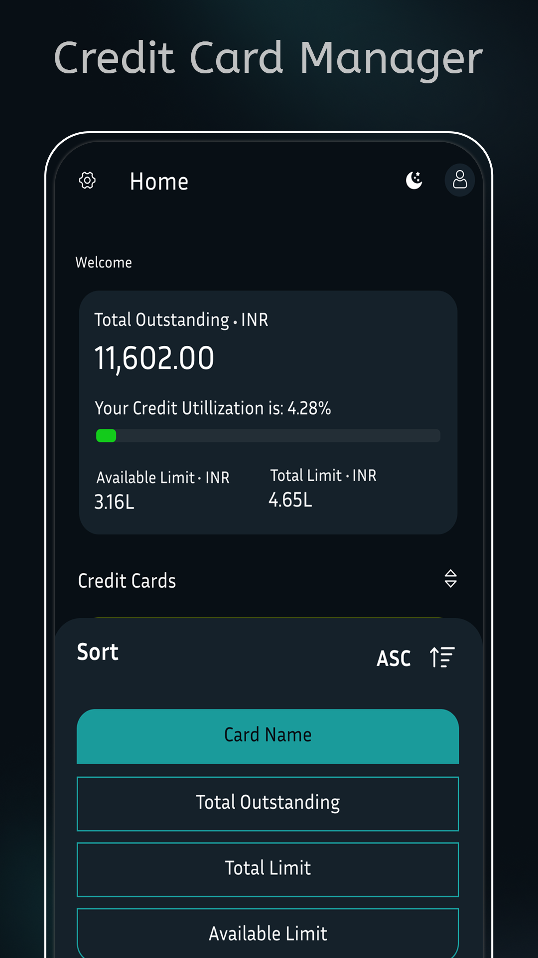 Credit Card Manager - App on Amazon Appstore