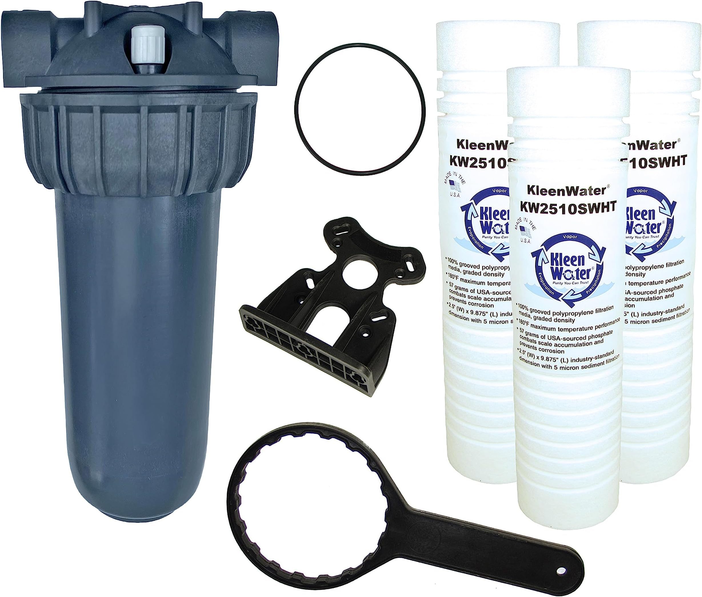 Amazon.com: KleenWater High Temperature Water Filters, 2.5 x 9.75 Inch ...