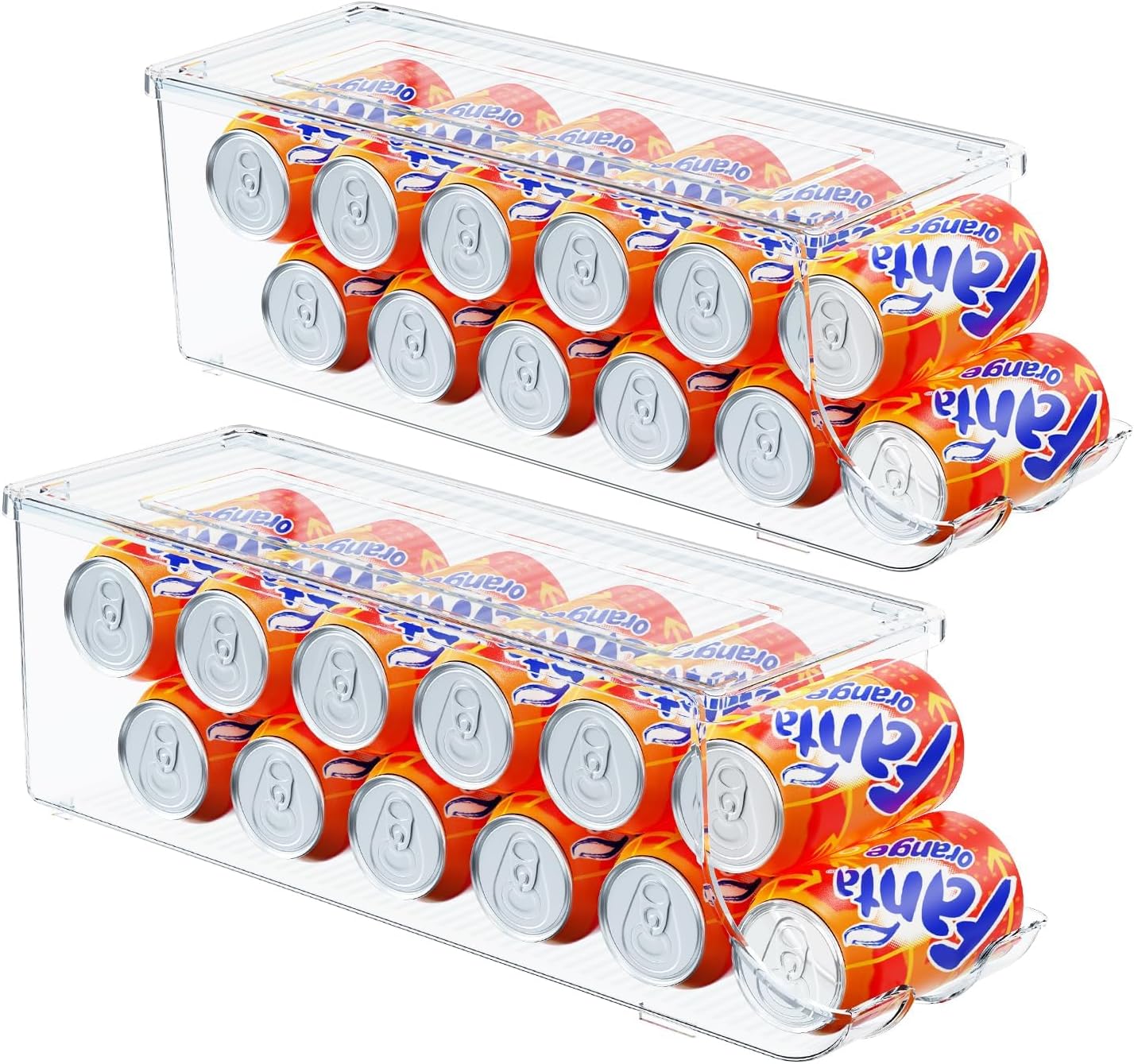Amazon.com: SCAVATA 2 Pack Soda Can Organizer for Refrigerator ...