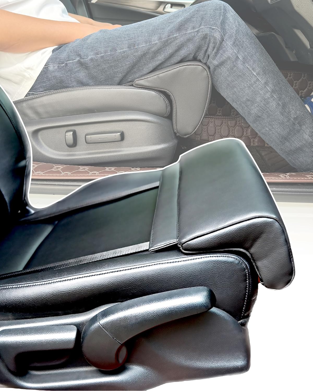 Amazon.com: Car Seat Extender Leg Support, Upgraded Car Driver Seat Leg ...