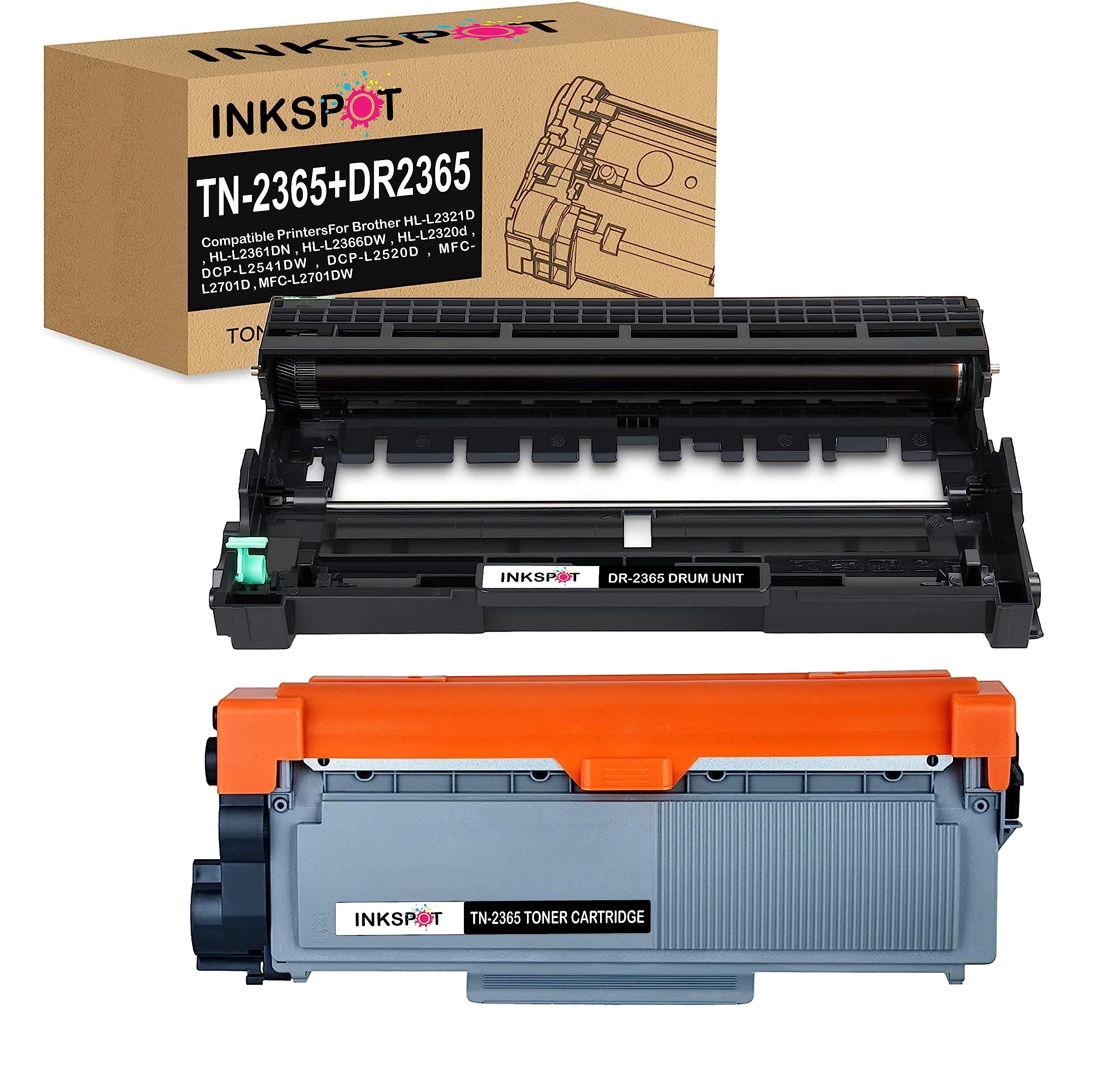 INKSPOT Easy Refill TN 2365 Toner Cartridge & DR 2365 Drum Unit ...