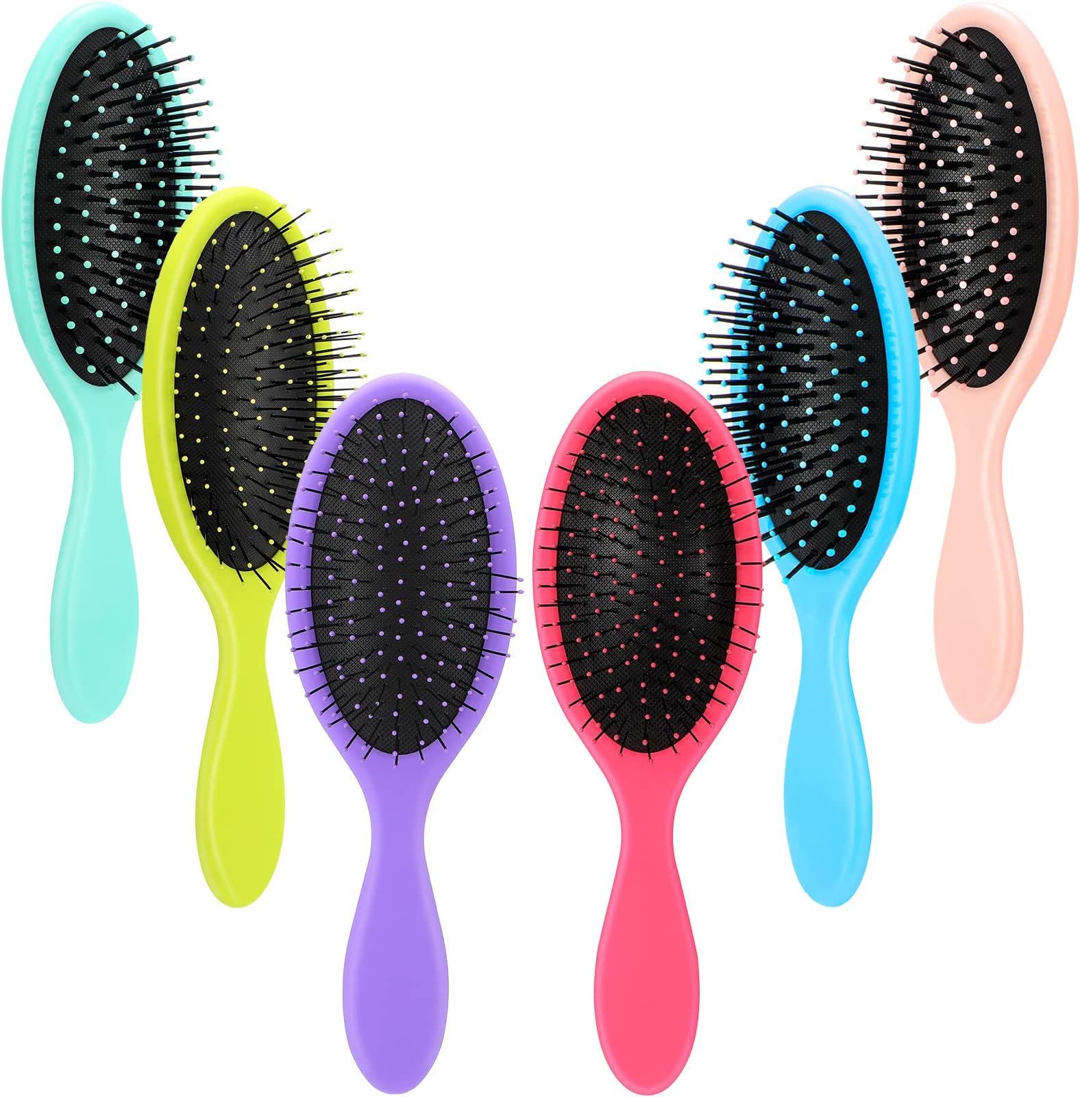 Amazon.com : Nuenen 6 Pcs Wet Detangler Hair Brush Travel Dry Hair ...