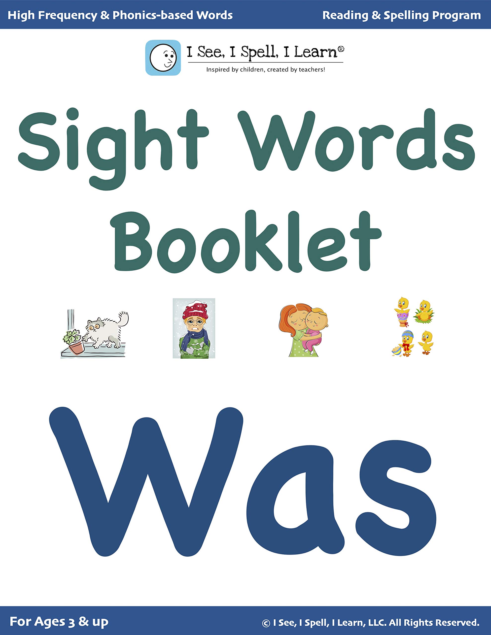 Buy 'Was' - Words Booklets for Kindergarten, 1st Grade & Dyslexia: High ...