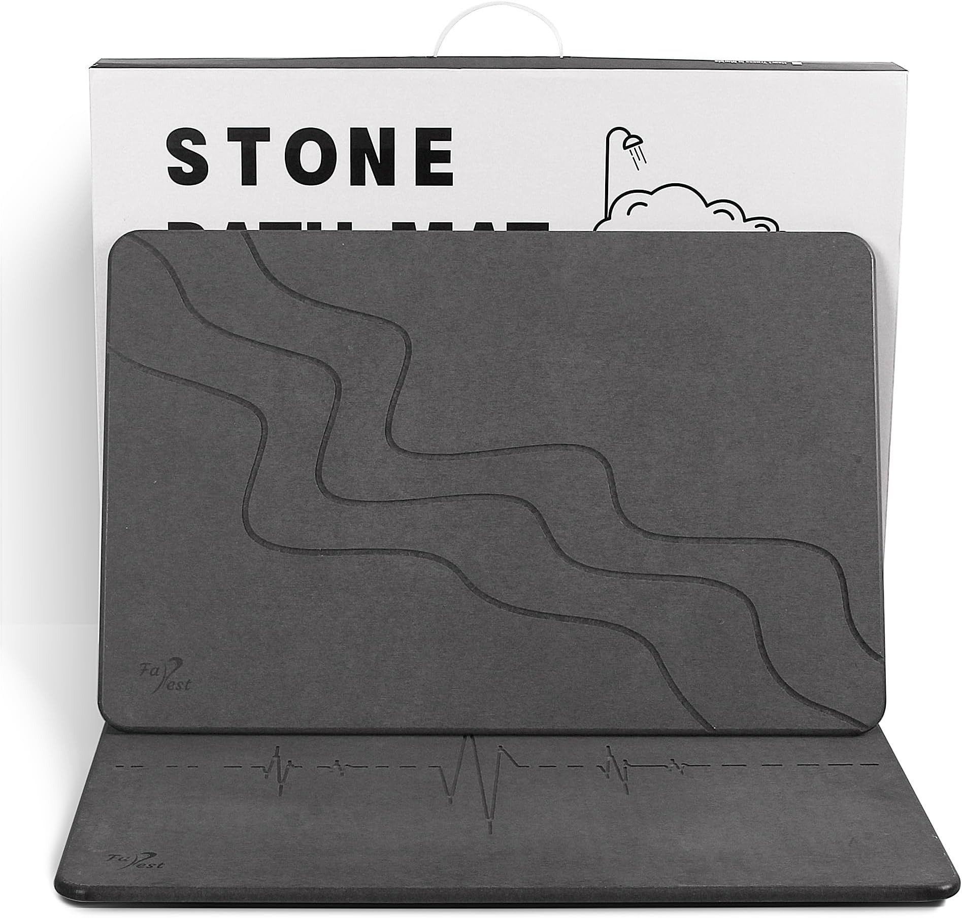 Amazon.com: VA|AS Stone Bath Mat - Diatomite Bath Mat - Stone Mat ...