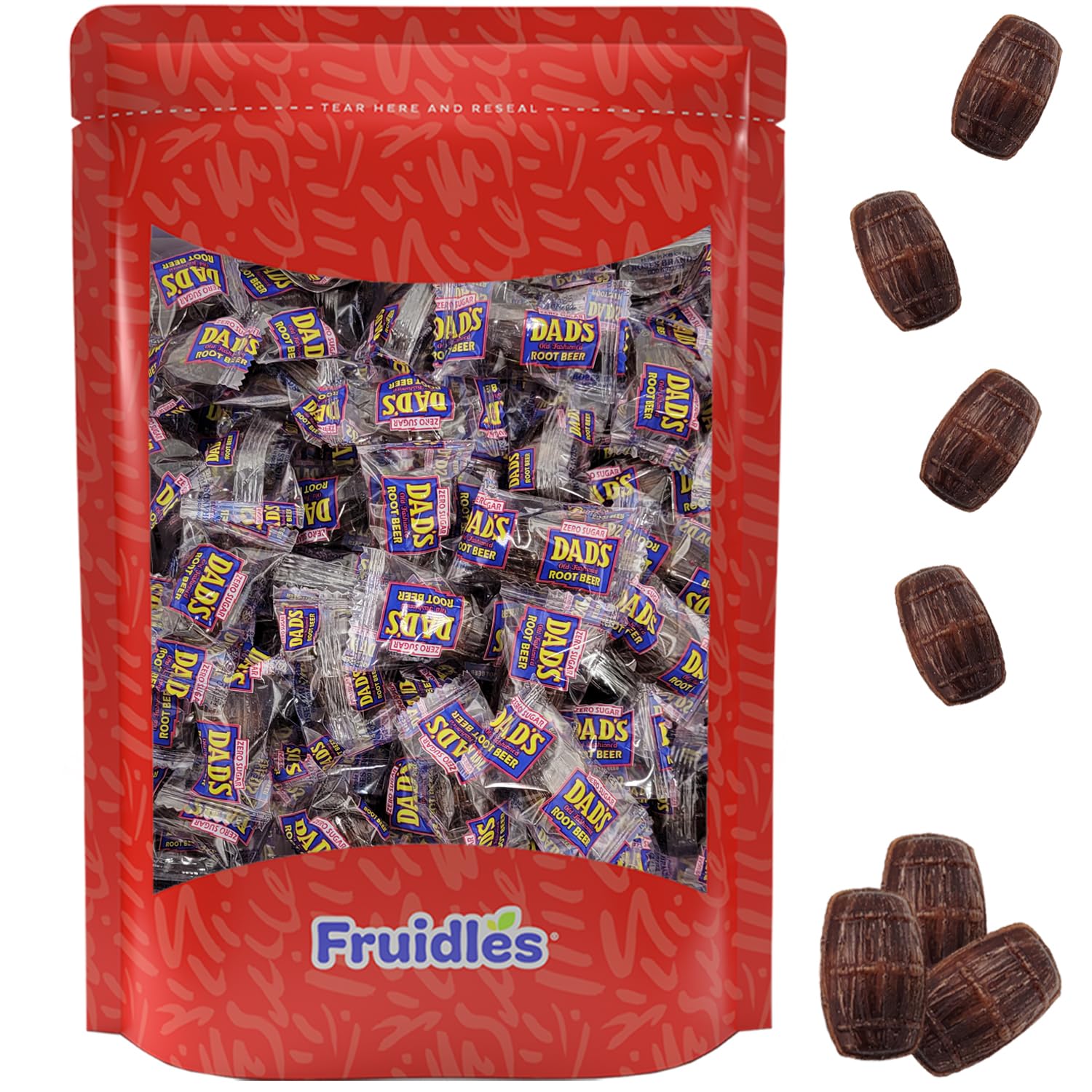 Snapklik.com : Dads Sugar-Free Root Beer Barrels, Hard Candy Treats ...