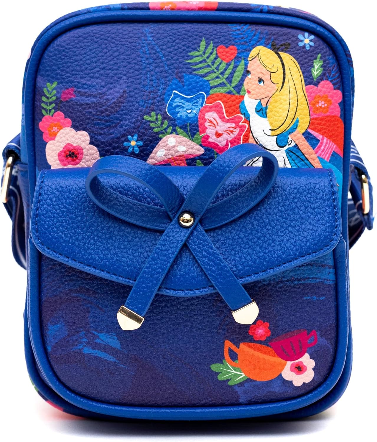 Amazon.com: Wondapop Disney Alice in Wonderland Luxe 8" Crossbody Bag ...