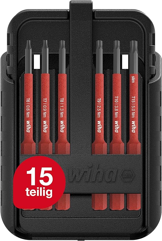 Wiha Bit Set slimBit electric TORX®, TORX PLUS® 15-tlg. I inkl. slimBit ...