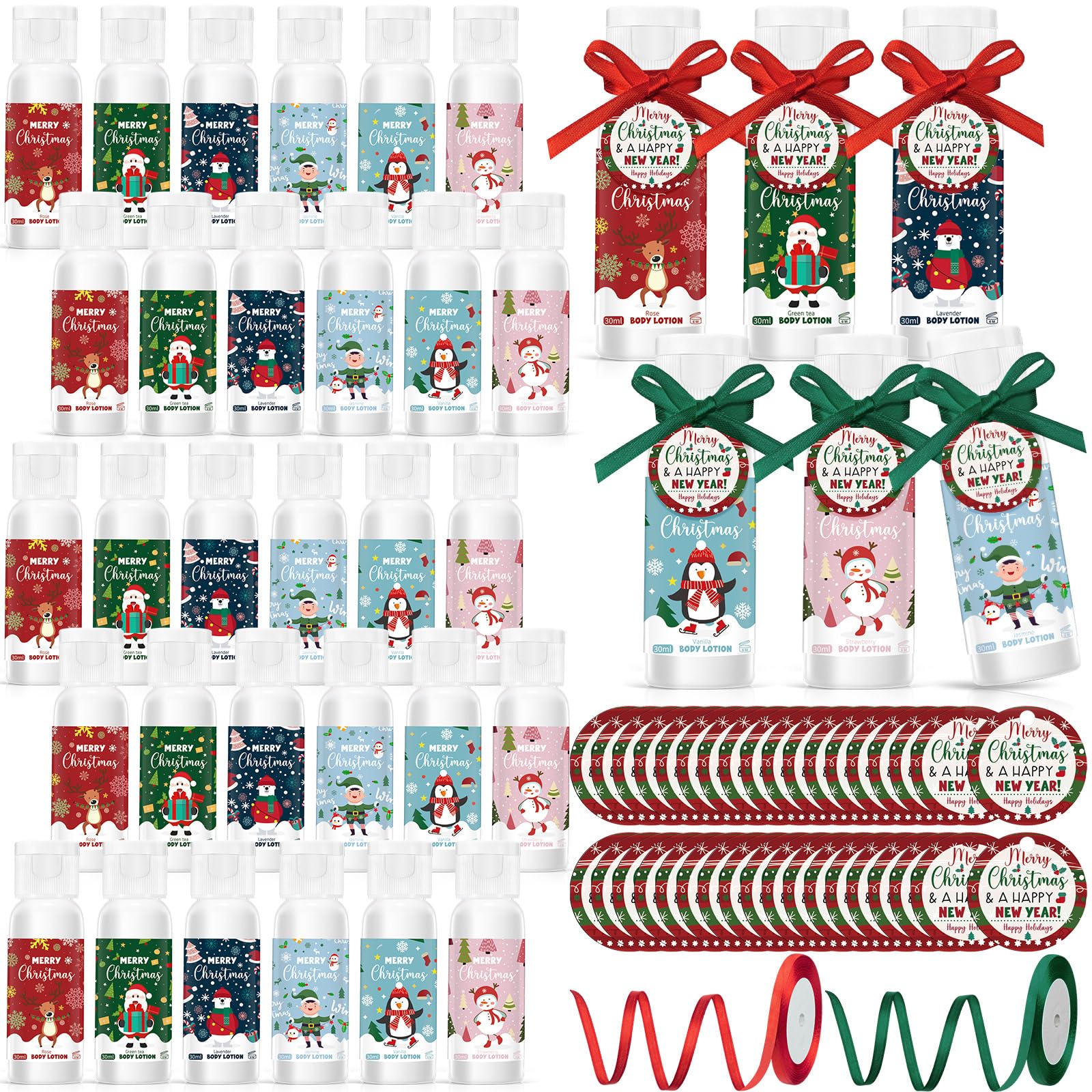 Amazon.com : Dimsile 36 Set Christmas Gift Set Body Lotion for Women ...