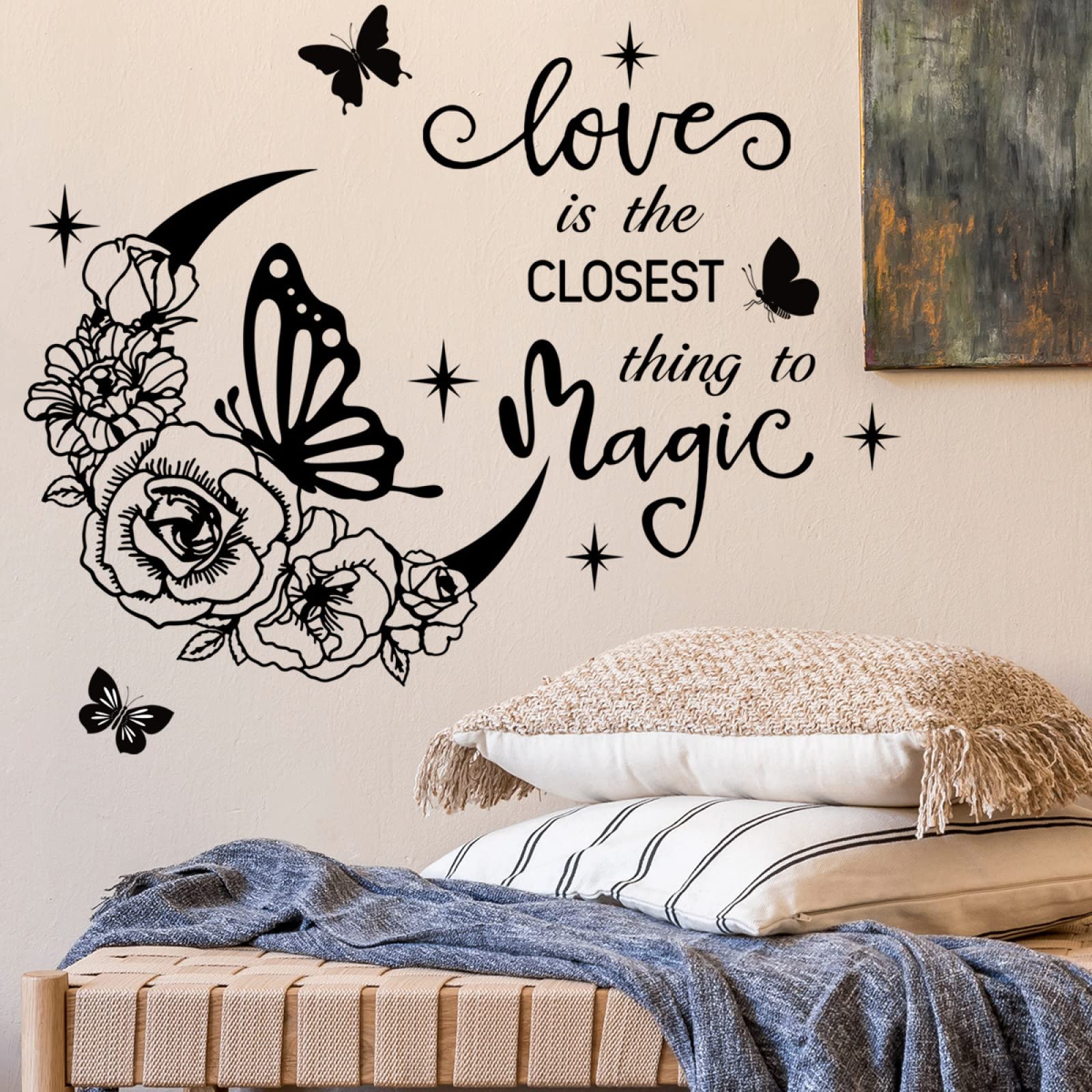 Wall Art Stickers Bedroom 3D Wall Stickers Flowers Mirror Wall Decals