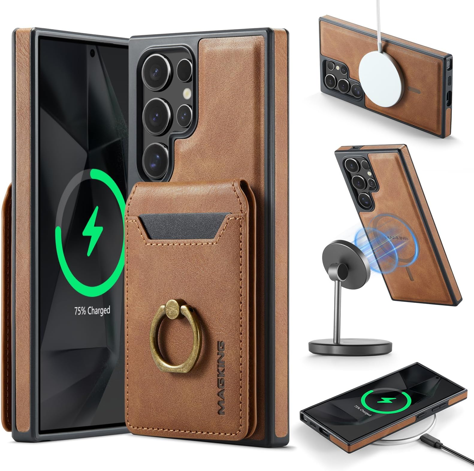 Amazon.com: SZHAIYU K1 2 in 1 Detachable Magnetic Phone Cases ...