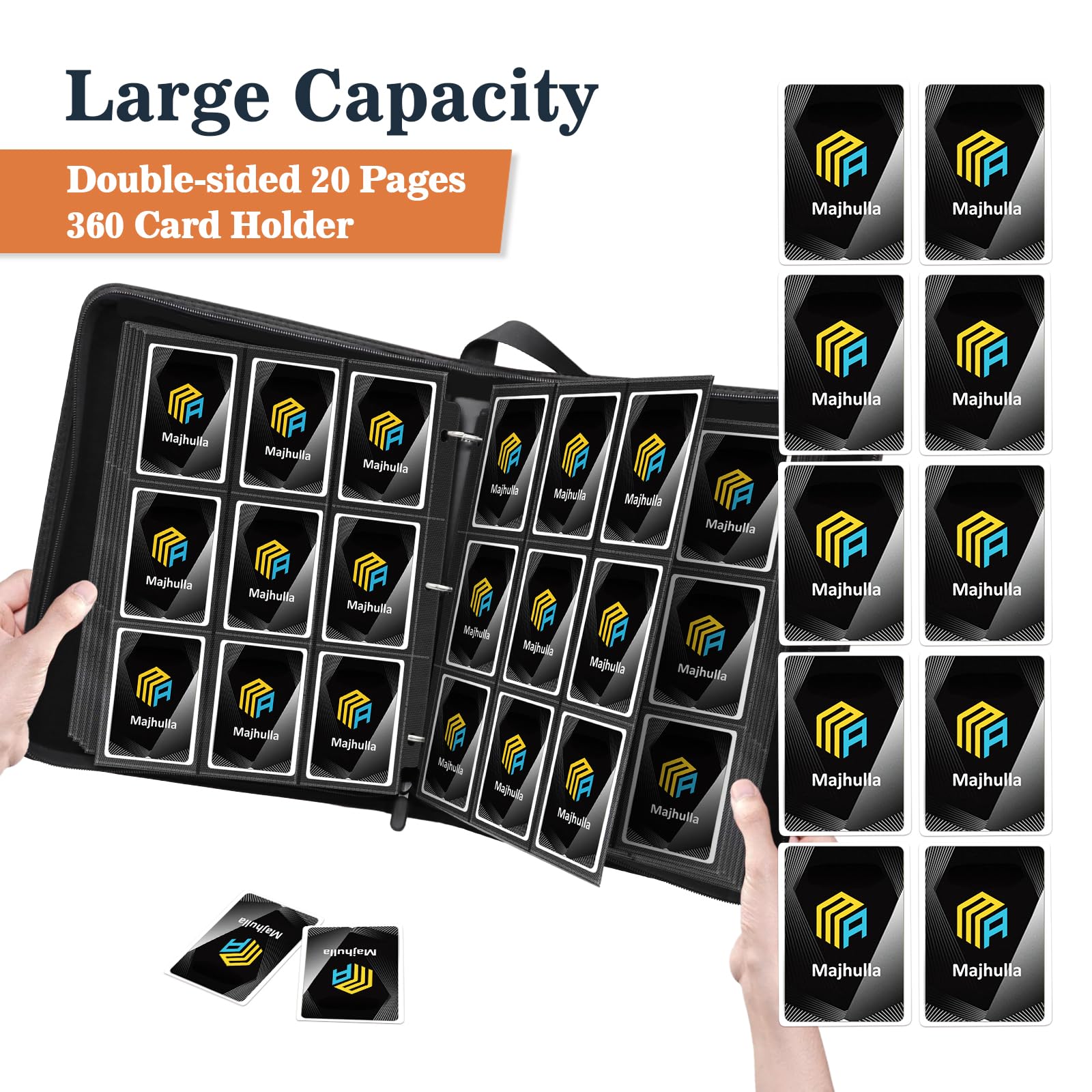 Snapklik.com : 9 Pockets Card Holder Card Binder, 360 PocketsTop ...