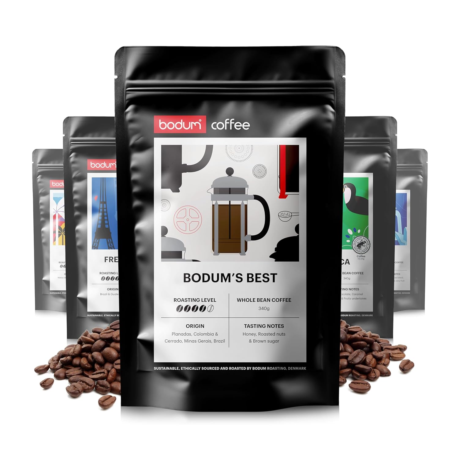 Amazon.com : Bodum Roasting Bodum's Best Coffee, Whole Bean, 12oz (340g ...