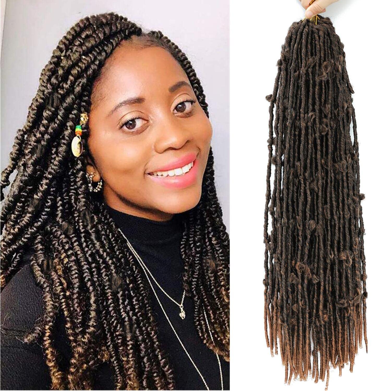 Buy Locs Soft Crochet Hair, Natural Faux Locs Crochet Braids, Faux Locs ...