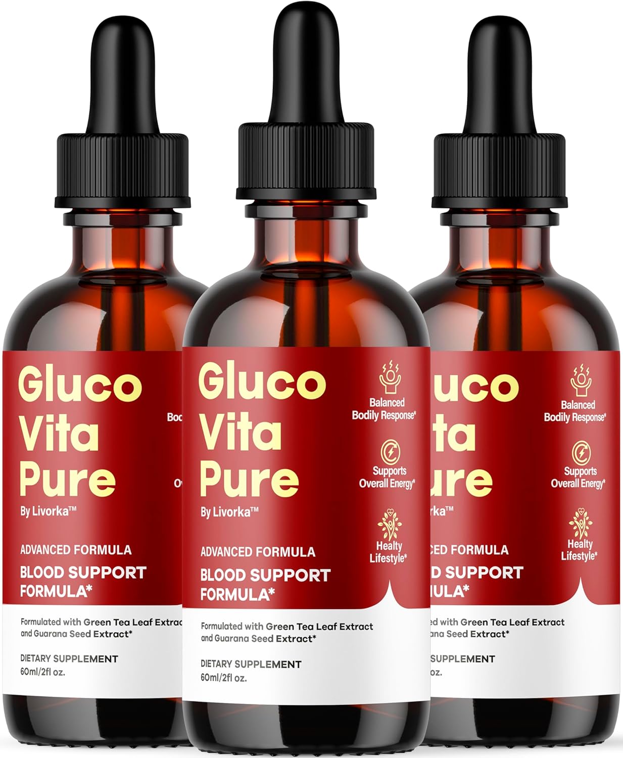 Amazon.com: (3 Pack) Glucovita Pure - Glucovita Pure Drops, Gluco Vita ...