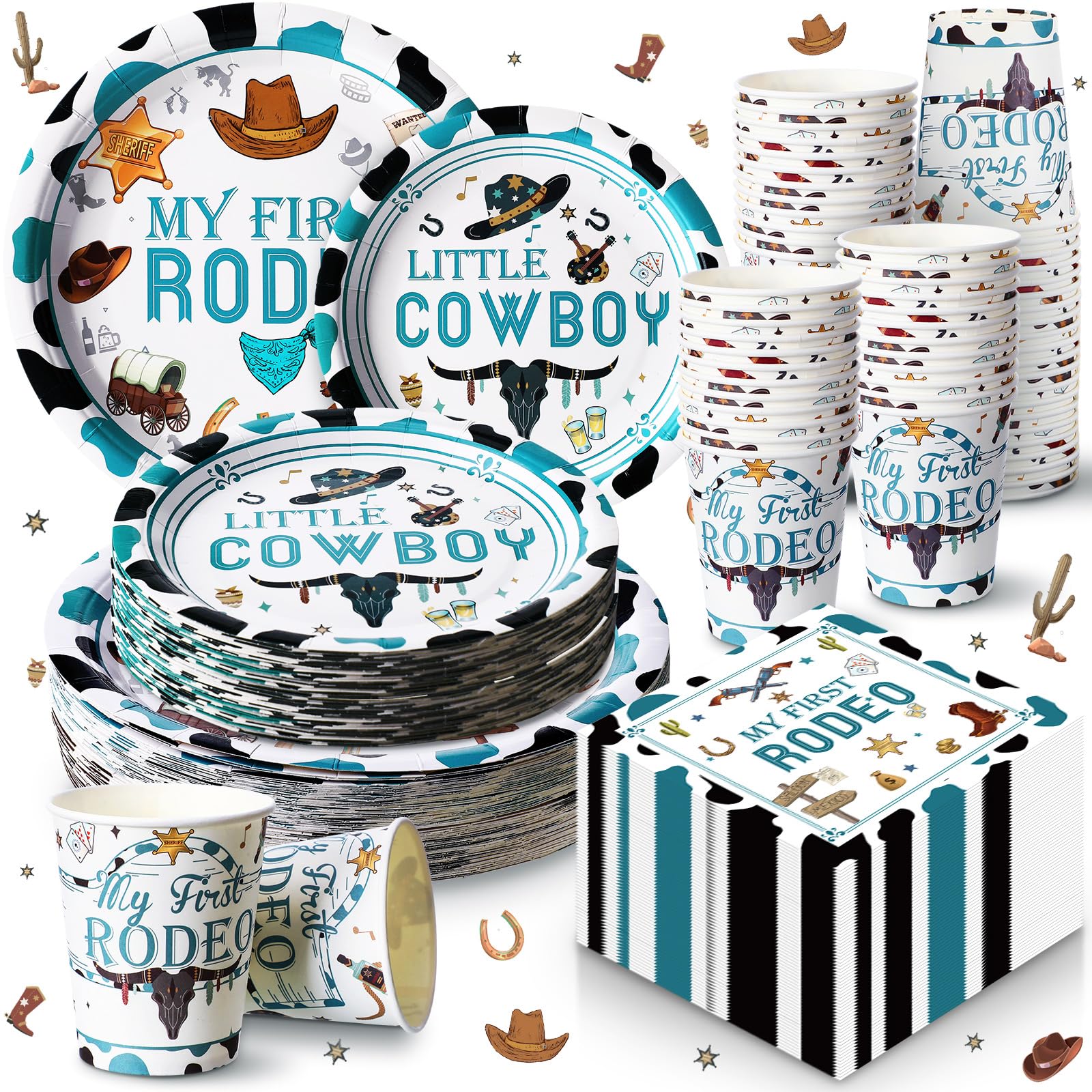 Snapklik.com : Baby Rodeo 1st Birthday Party Supplies Serve 36 Birthday ...