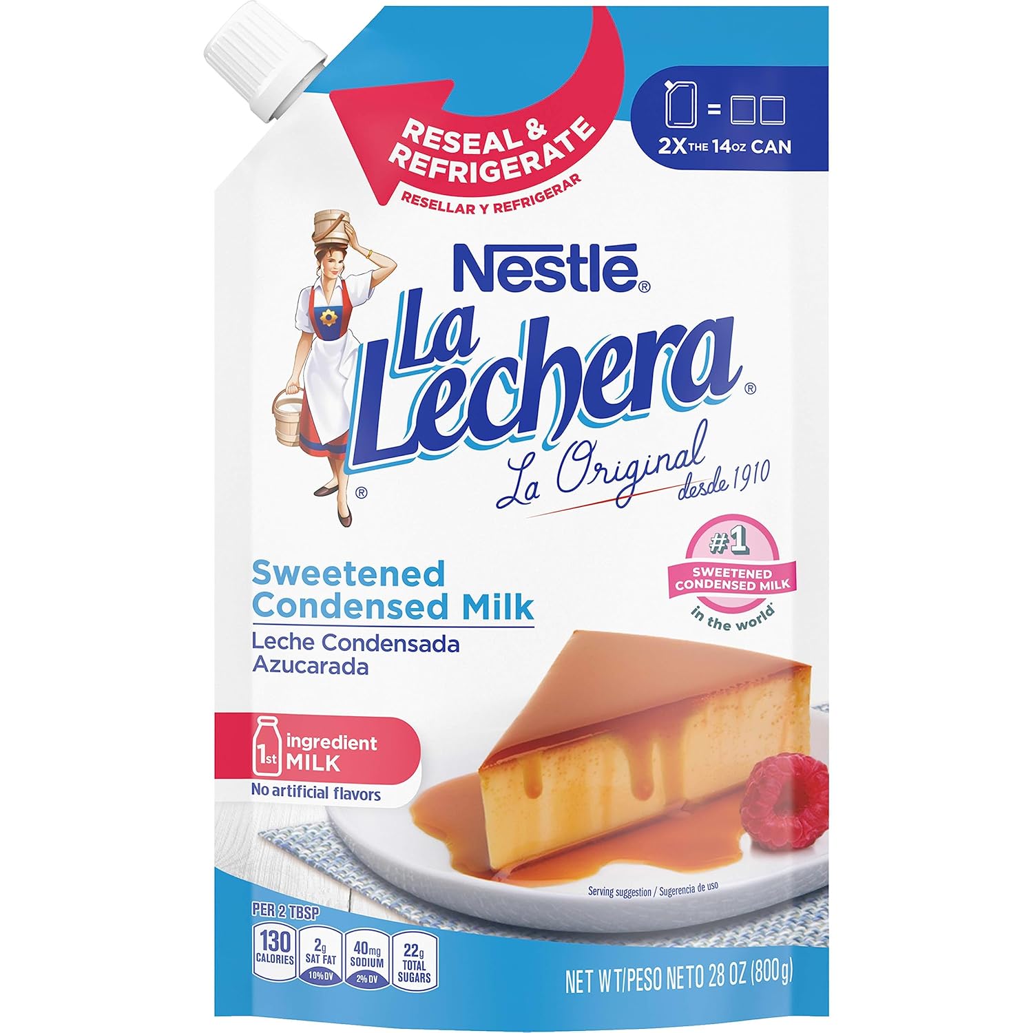 Amazon.com : Nestle La Lechera Sweetened Condensed Milk, 28 Oz Squeeze ...