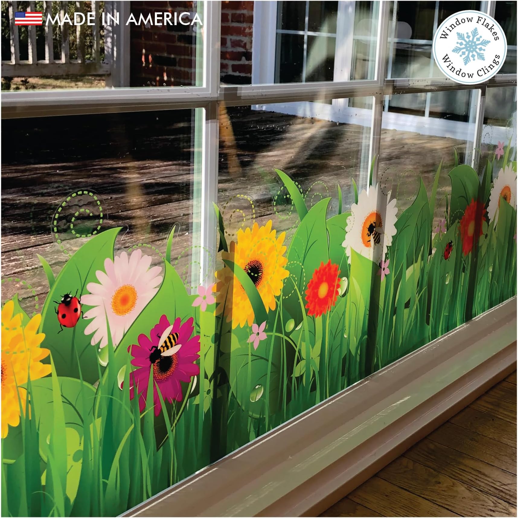 Amazon.com: Buer Homie Daisy Static Window clings Double Sided, Quotes ...