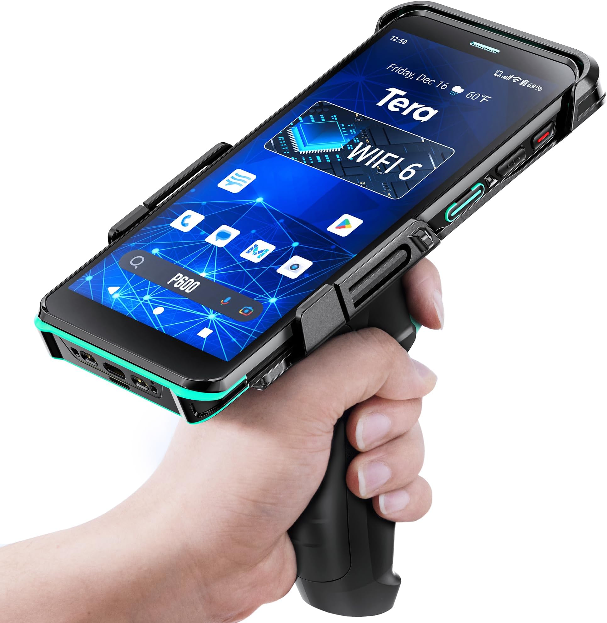 Amazon.com : Tera Android 11 Barcode Scanner PDA: with Pistol Grip Wi ...