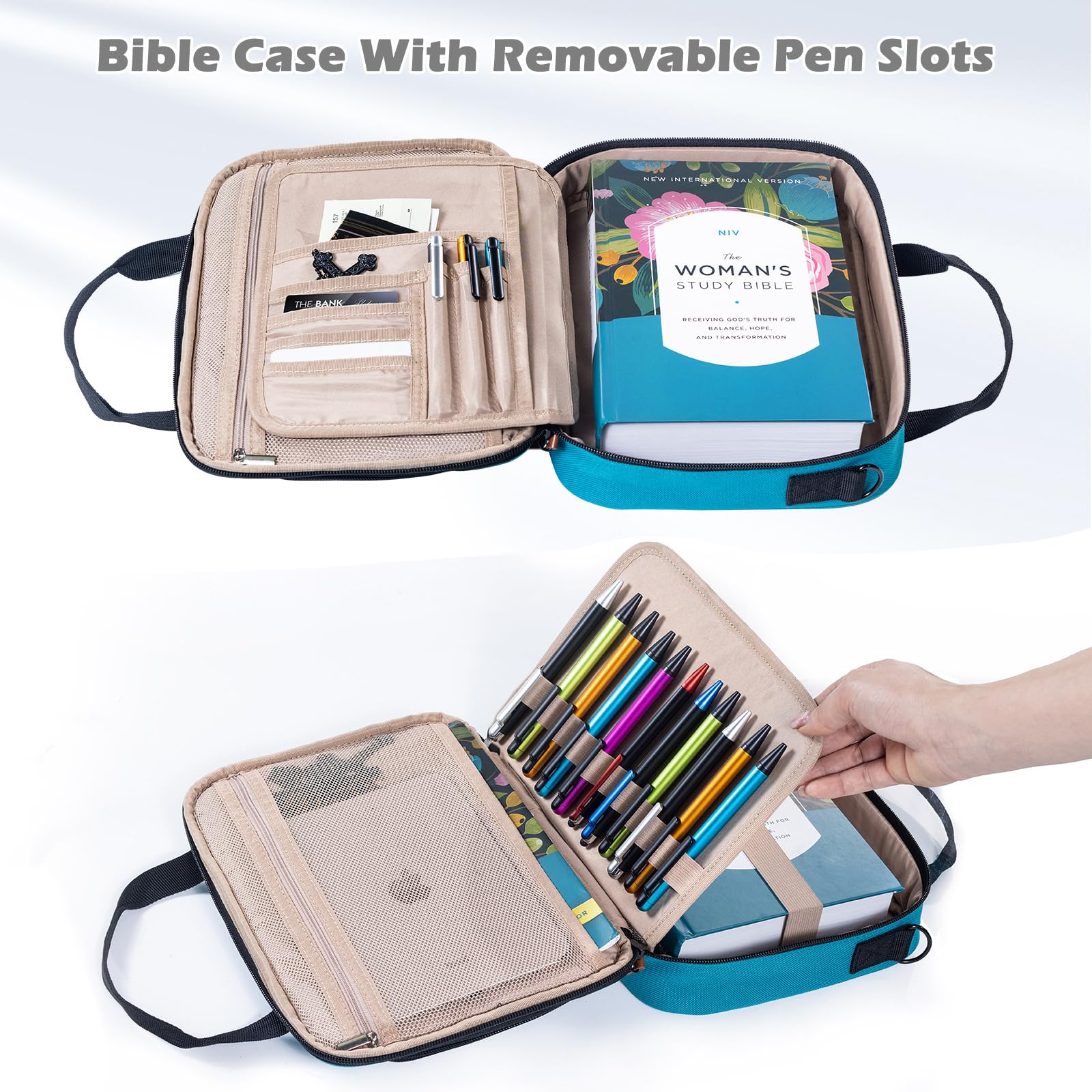 Snapklik.com : APLUFINE Large Bible Cover - Case For Men & Women ...