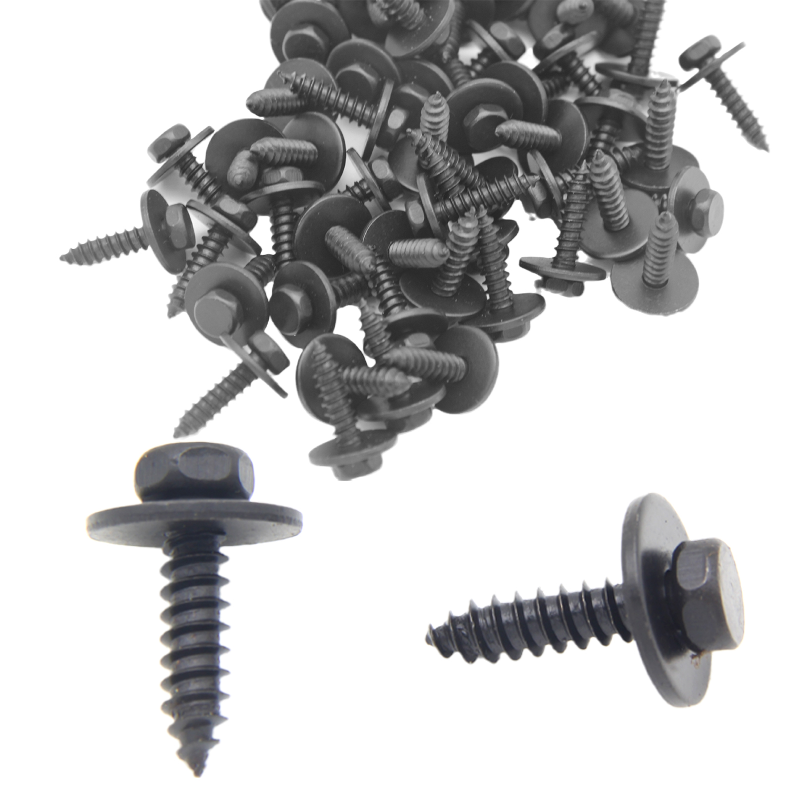 Watch Hex Head Screw ﹙60Pcs﹚ Bumper Cover M4.8-1.61 x16mm Engine on ...