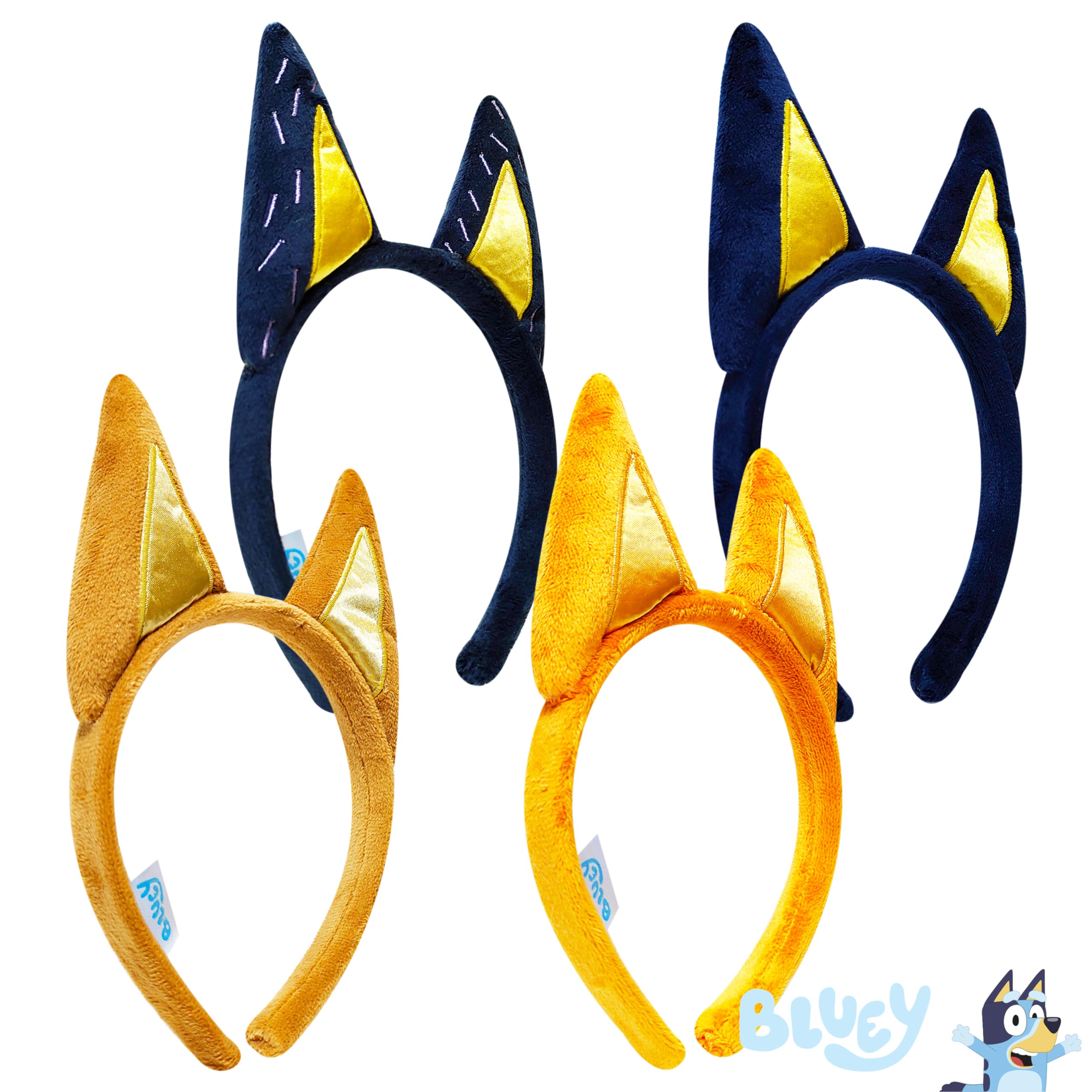 Buy LUV HER Bluey Birthday Party Supplies 4pc Bluey Costume Animal Ears ...