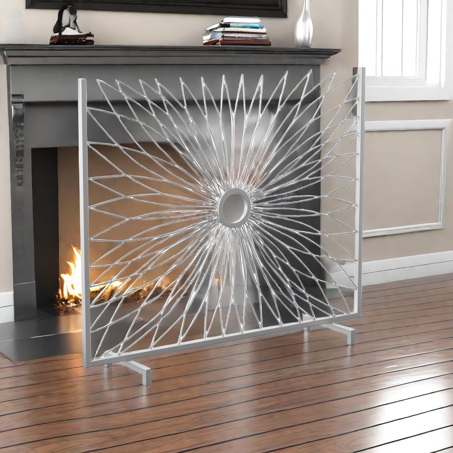 Amazon.com: NicBex Fireplace Screen 39" x 32" Fireplace Screen Single ...