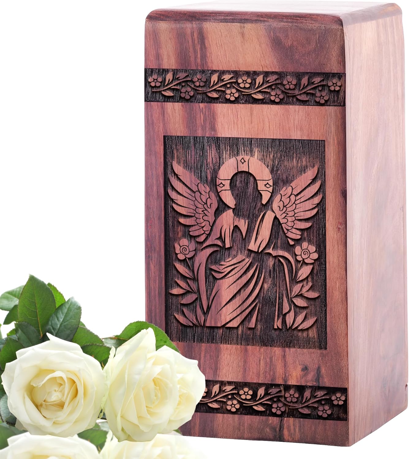 Amazon.com: KARYLIZ Jesus Urn - Wooden Box Urns - Handcrafted Jesus ...