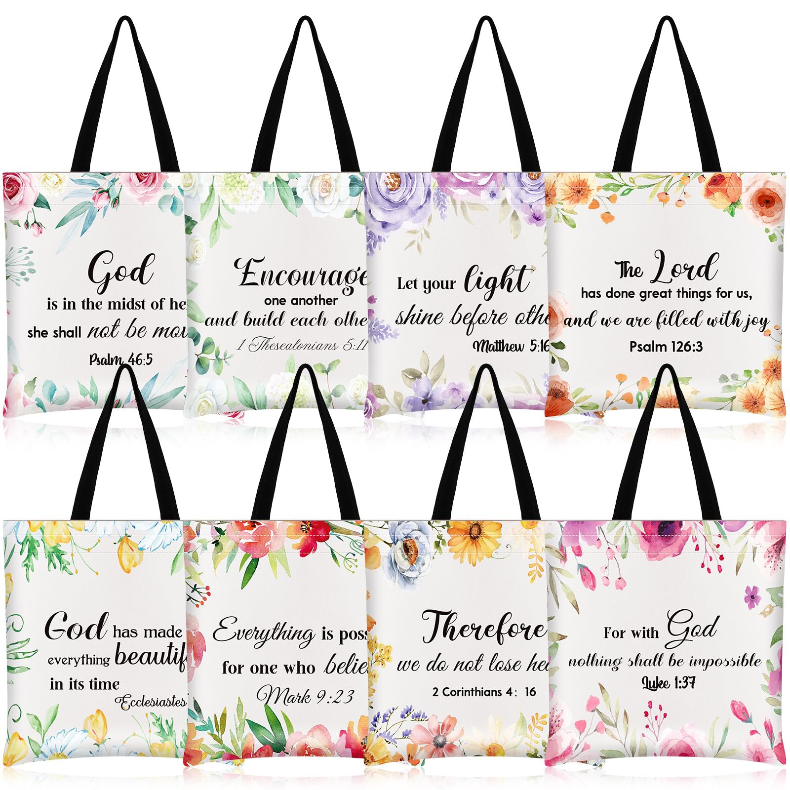 Amazon.com: Locmeo 8 Pcs Christian Gift Bags Religious Tote Bag for ...