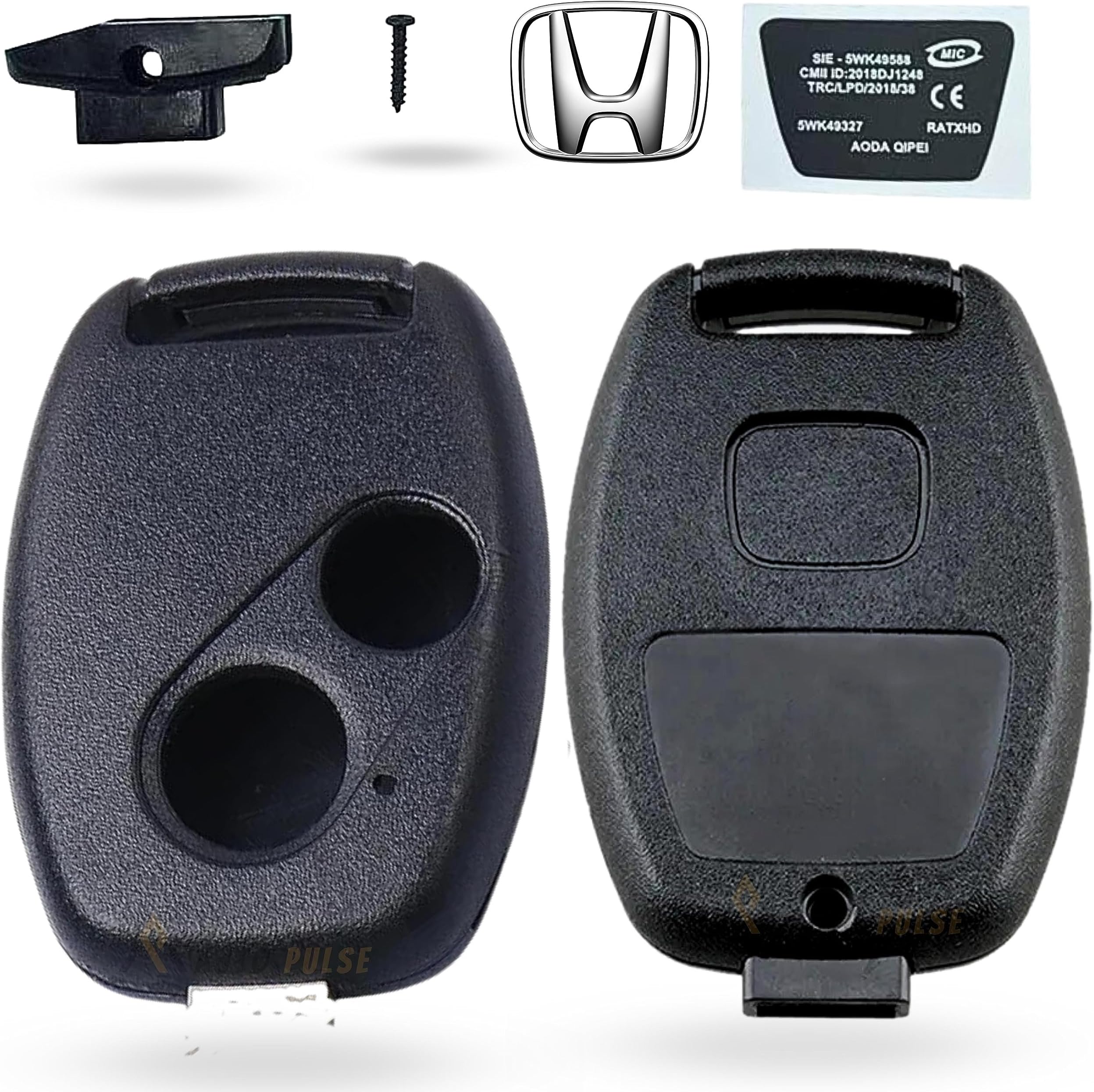 Keycept™ 2 Button Key Shell for Honda Amaze, BRV, CRV, Accord, City ...