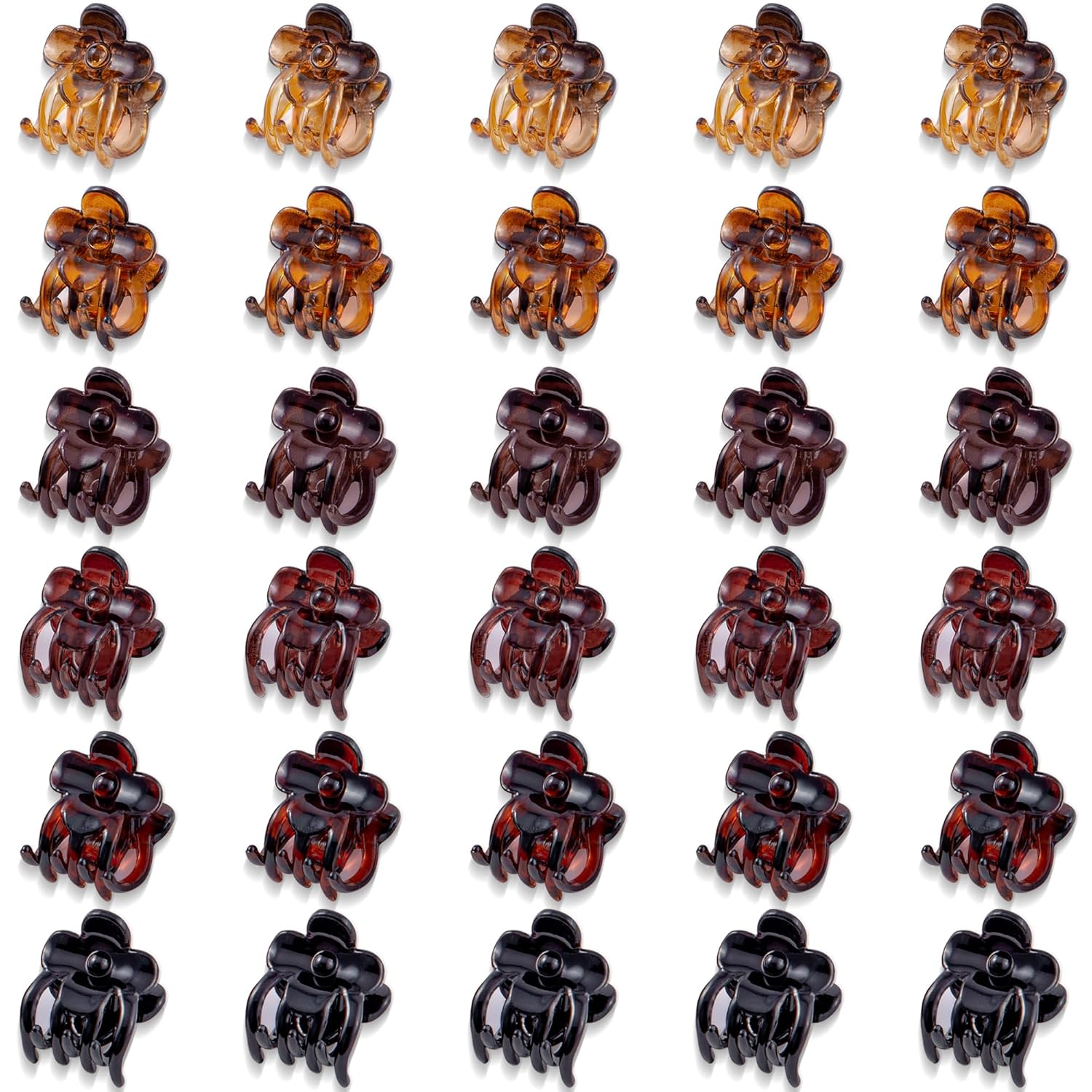 Amazon.com : Cptots 30 Pcs Mini Flower Claw Clips for Women Cute Small ...
