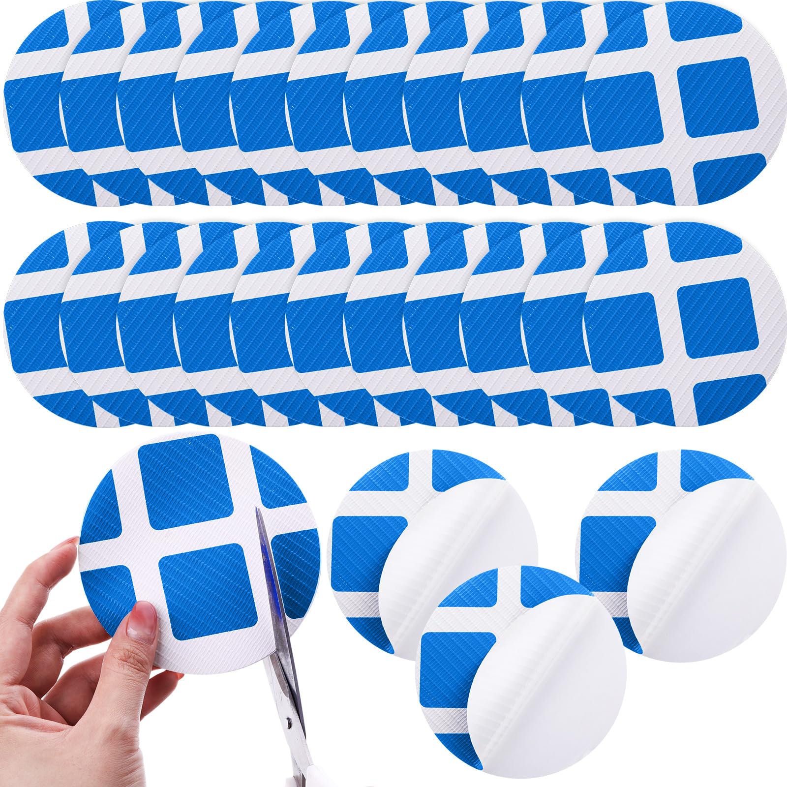 Amazon.com: Outus 24 Pcs Vinyl Pool Patch Repair Kit Self Adhesive Pool ...