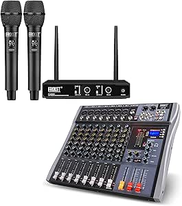 Amazon.com: Froket Professional Audio Bundle: 8-Channel Audio Mixer CT ...