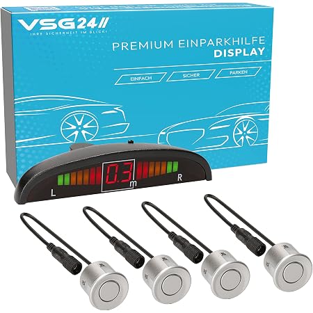 VSG® Einparkhilfe mit Farb-Display und eingebauten Pieper inklusiv 4 ...