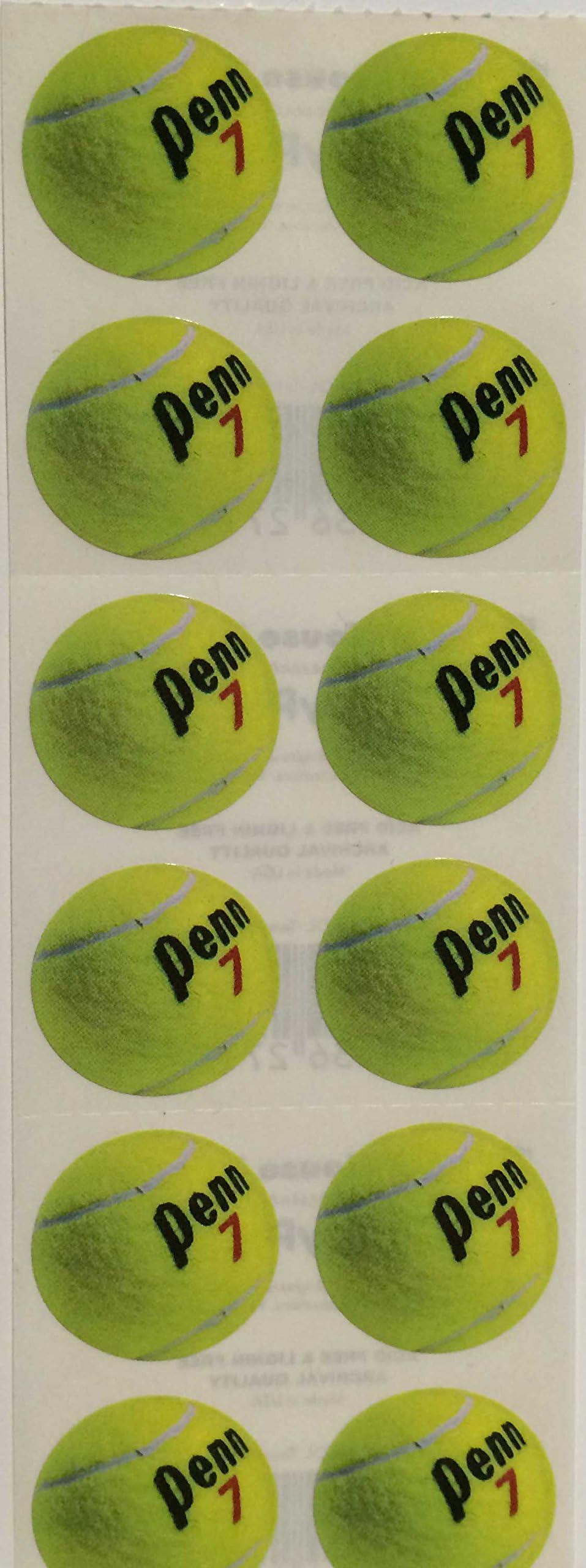 Amazon.com: Tennis Ball - 25 Pack Circle Stickers 3 Inch - Sports ...