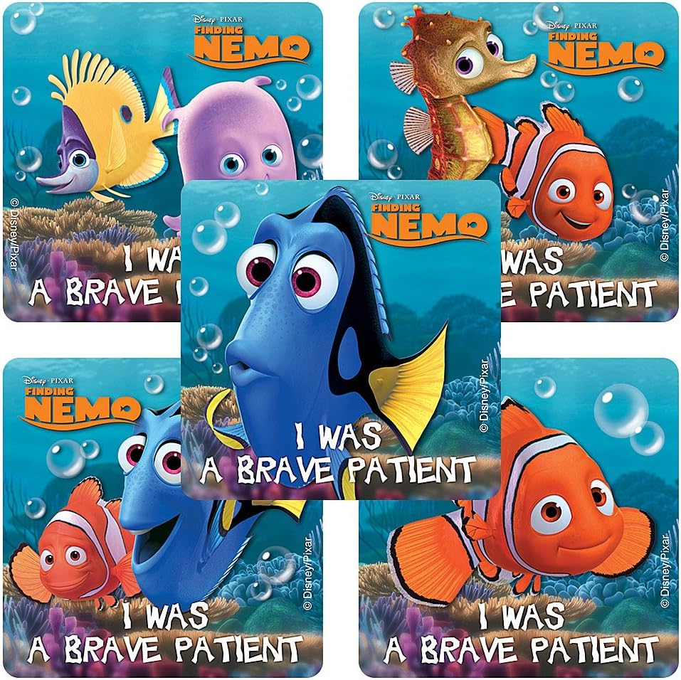 Amazon.com: SmileMakers Disney Finding Nemo Medical Stickers - 100 Per ...