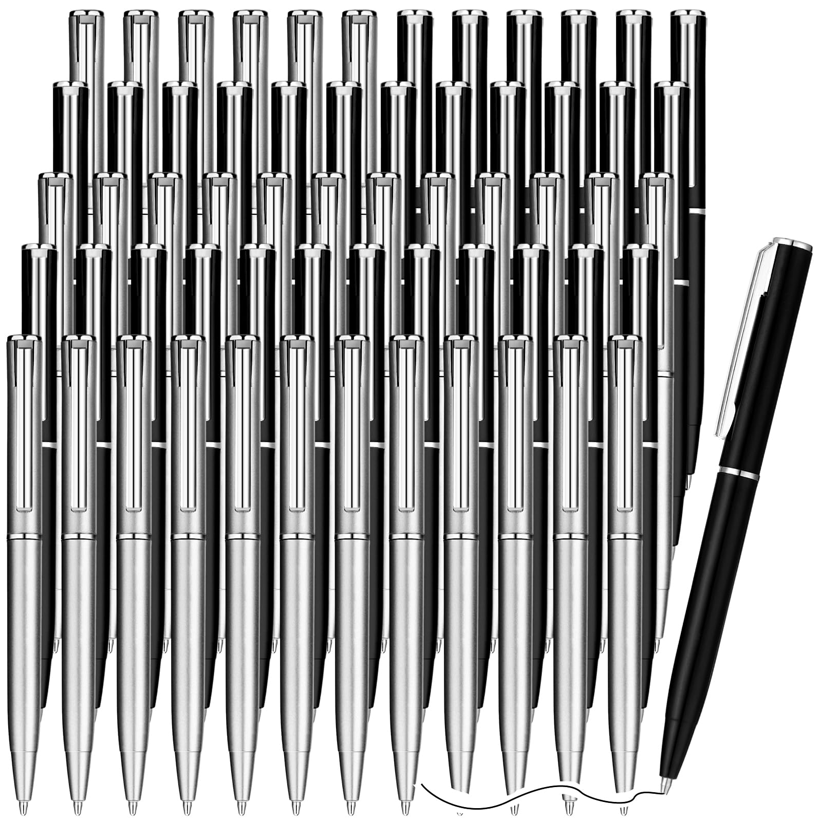 Amazon.com: Teling 72 Pcs Small Ballpoint Pen Mini Pens Bulk 4 Inch ...