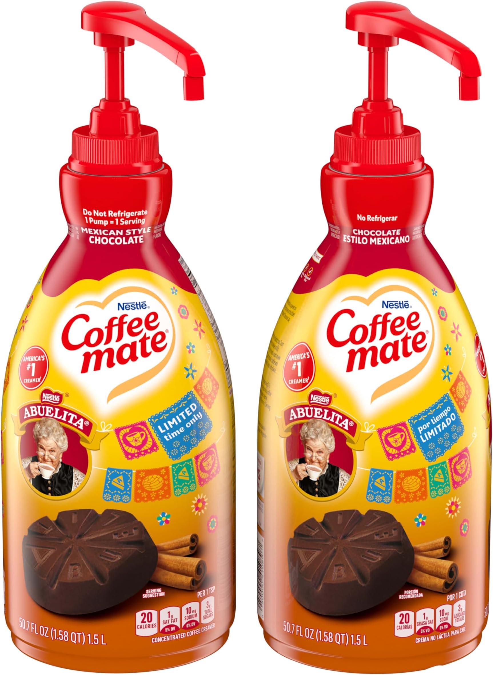 Amazon.com: Nestle Coffee mate Coffee Creamer, Abuelita Mexican Style ...