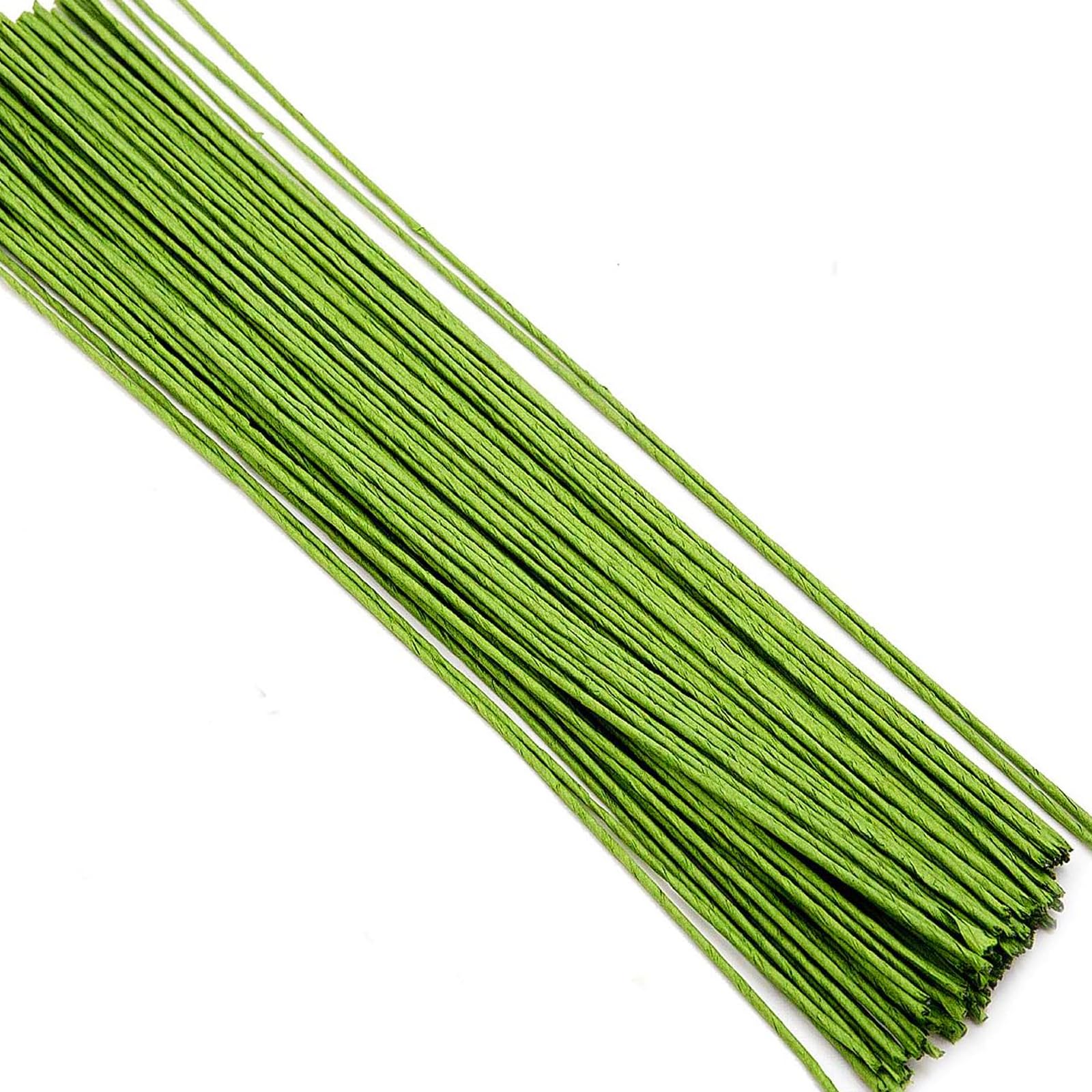 Snapklik.com : 200 Counts 14 Gauge Floral Wire, 16 Inch X 2mm Thick ...