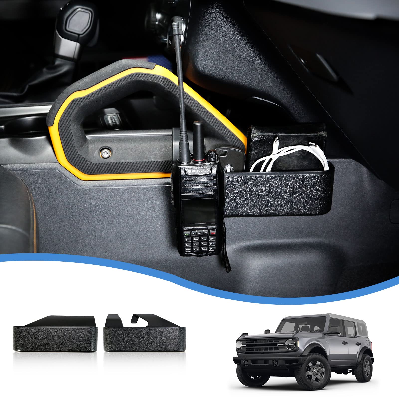 Bronco Center Console Side Storage Box Fit for 2021 2022 2023 2024 New ...