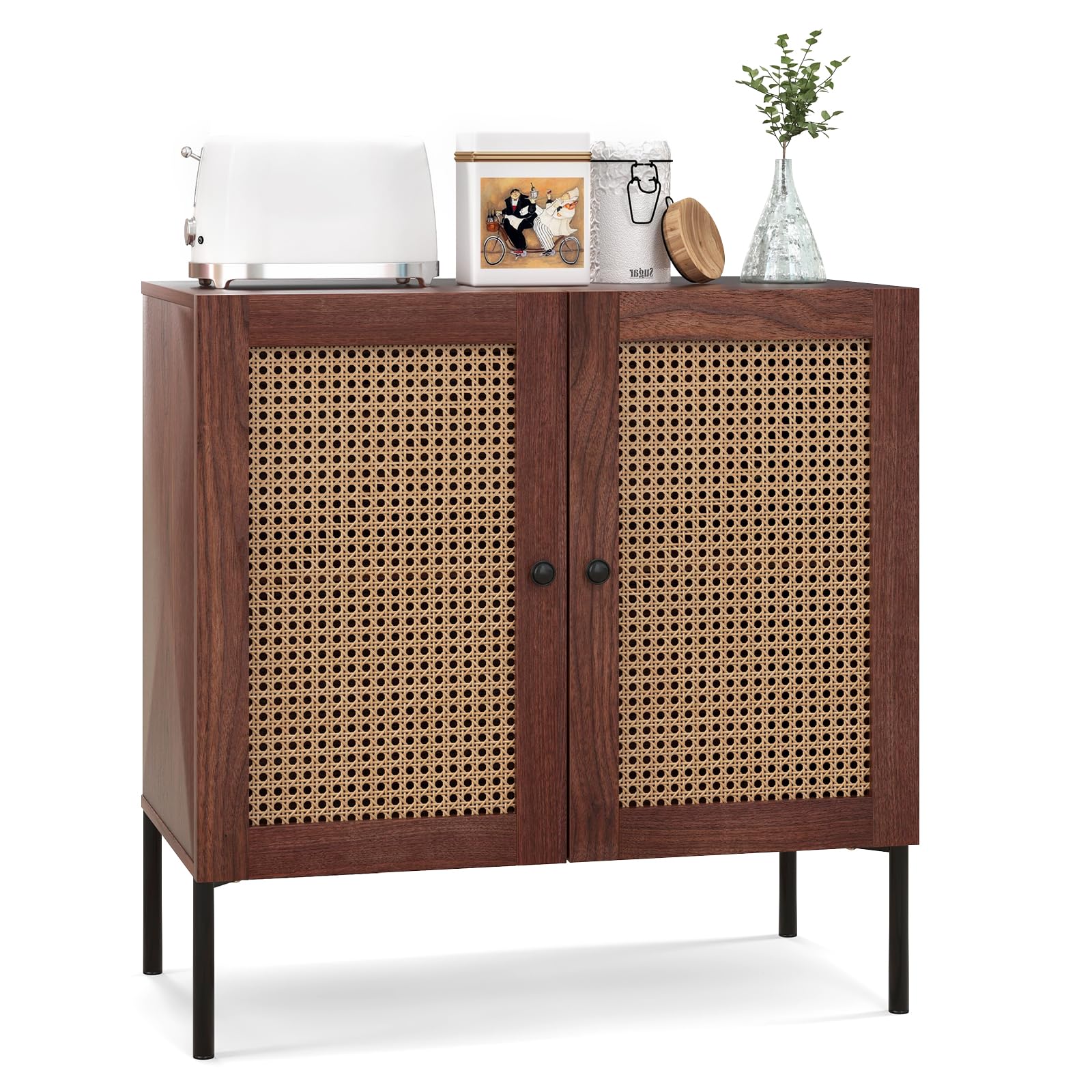 Amazon.com - Giantex Buffet Cabinet, Wood Sideboard Storage Cabinet ...