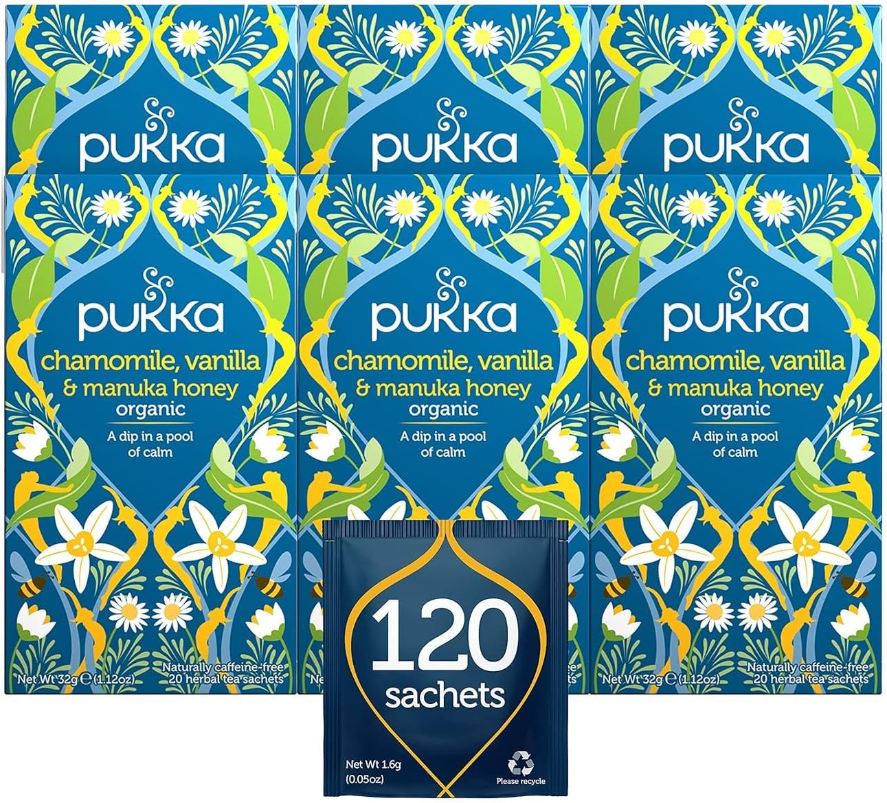 Amazon.com : Pukka Organic Teas, Cleanse, 20 Count : Herbal Teas ...