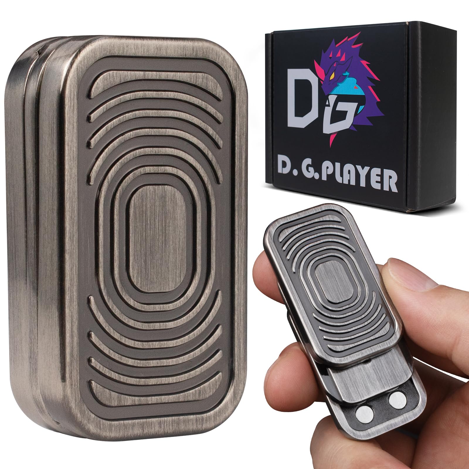 Amazon.com: D.G.PLAYER Triple Fidget Slider, Magnetic Metal Fidget Toys ...