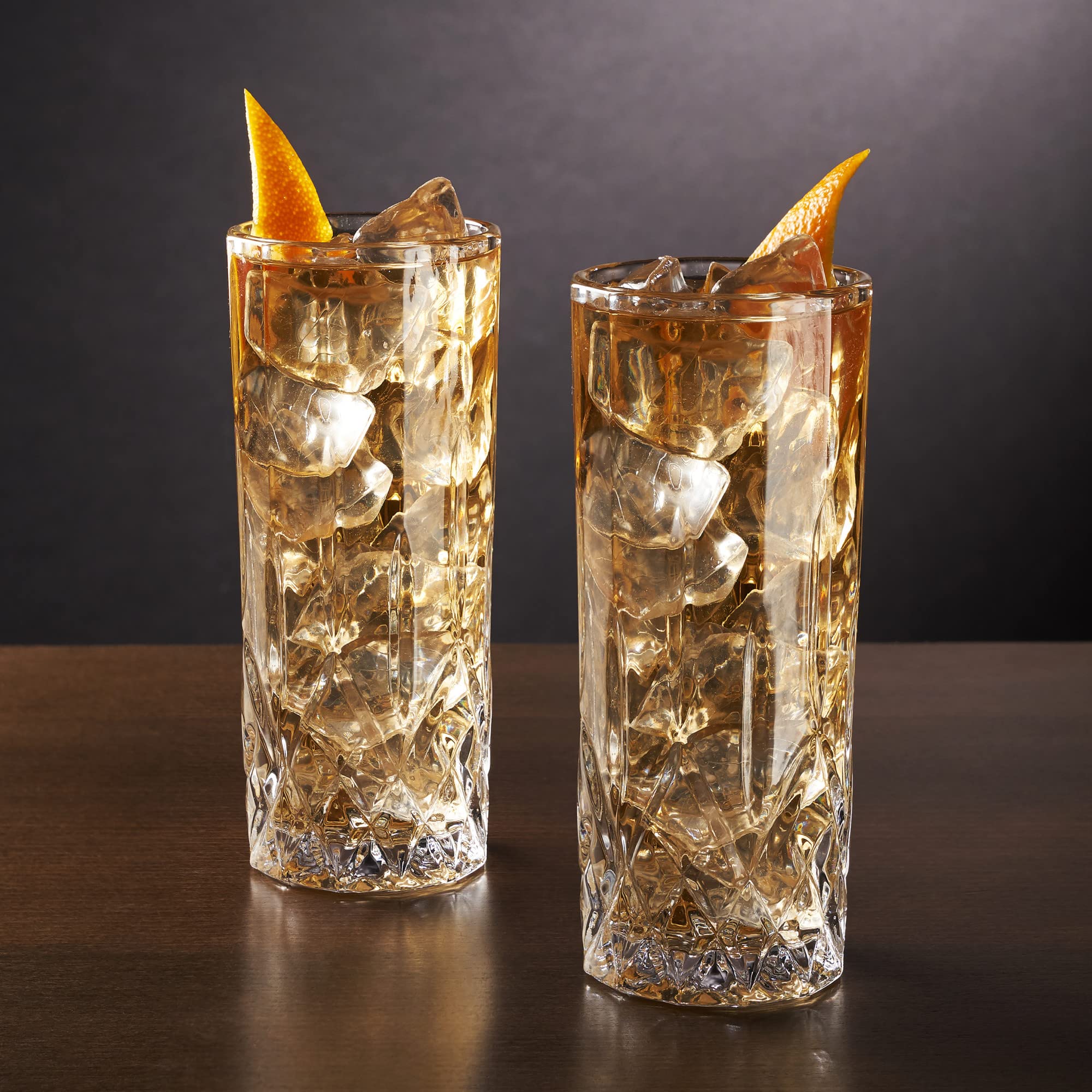 Snapklik.com : Viski Admiral Crystal Highball Glasses - Fancy Tall ...